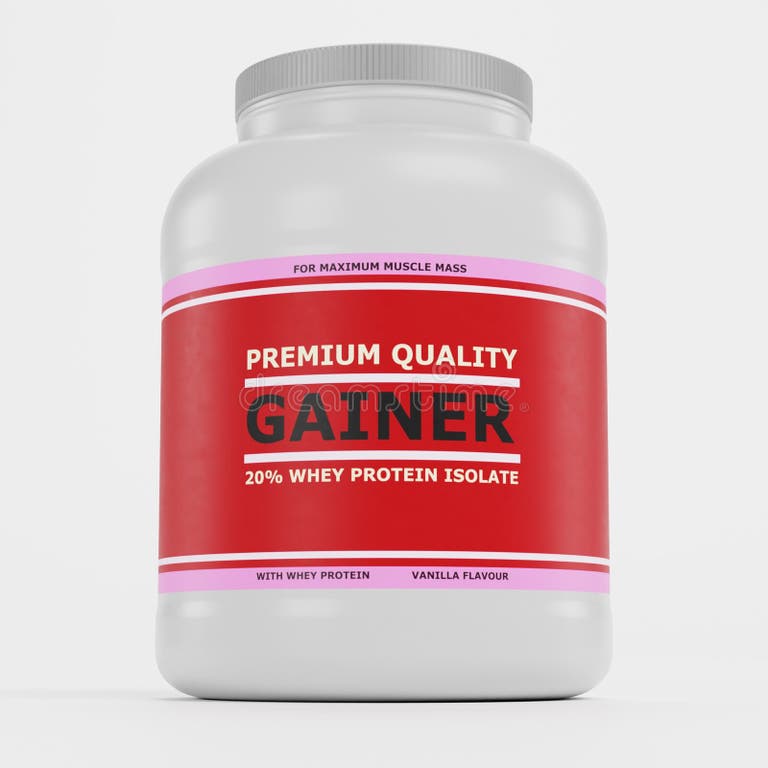 3D Render of Gainer stock illustration. Illustration of diet - 299560584