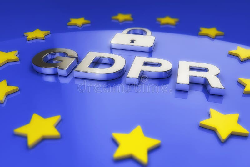 3d Render - General Data Protection Regulation GDPR - European Stock ...