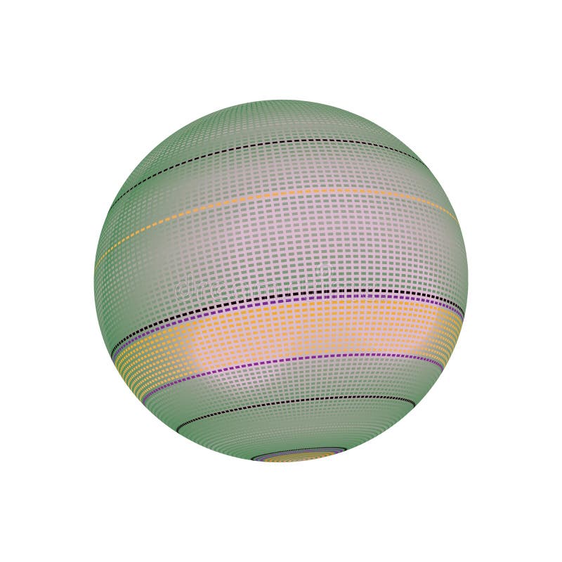 Geometric 3D Render Abstract Globe Spectrum Colorful Chart Background ...
