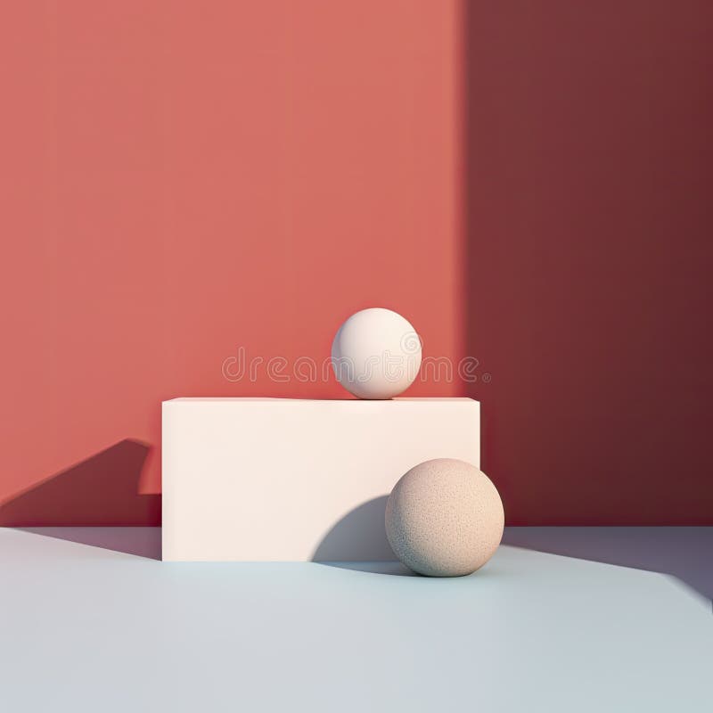 3d Render Geometric Shape , 3d Studio Art Stock Illustration ...