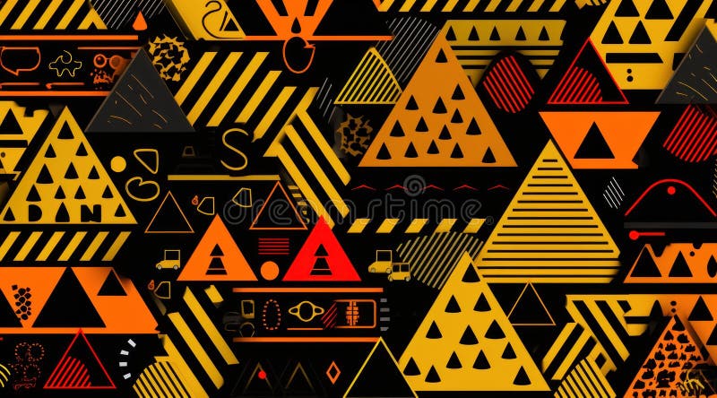 3d Render Geometric Shape , Horror Background Stock Illustration ...