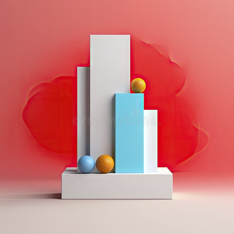 3d Render Geometric Shape , 3d Studio Art Stock Illustration ...