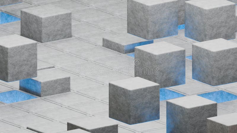 3d Render of Geometry Shapes Loop on Block Background Stock Video - Video of fantasy, creativity ...