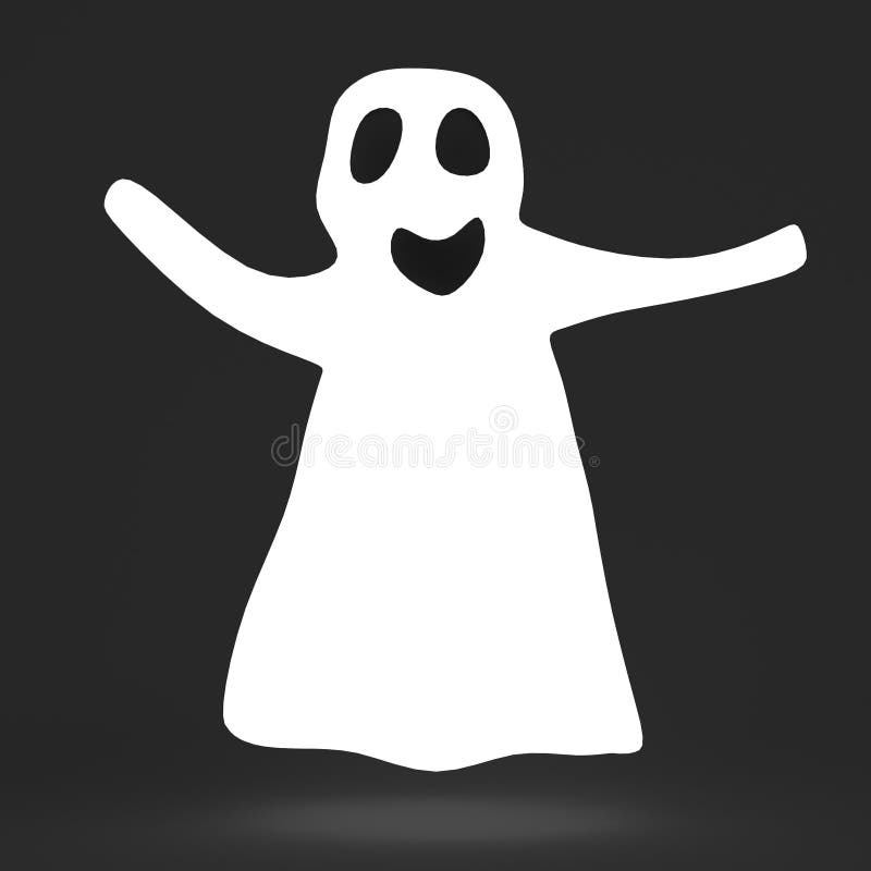 3d render of ghost stock illustration. Illustration of realistic - 39582038