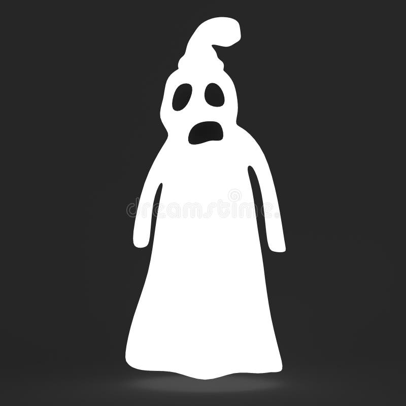 3d render of ghost stock illustration. Illustration of undead - 37146982