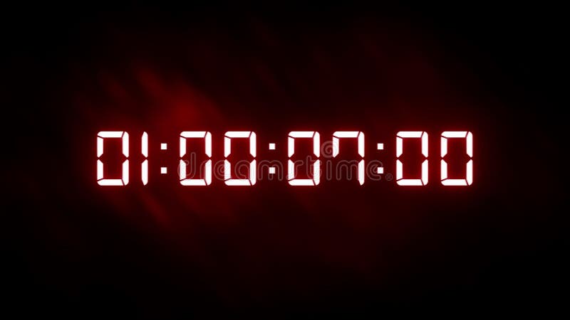 Countdown Clock Digits Board Panels Timer Counter Green Screen Loop ...