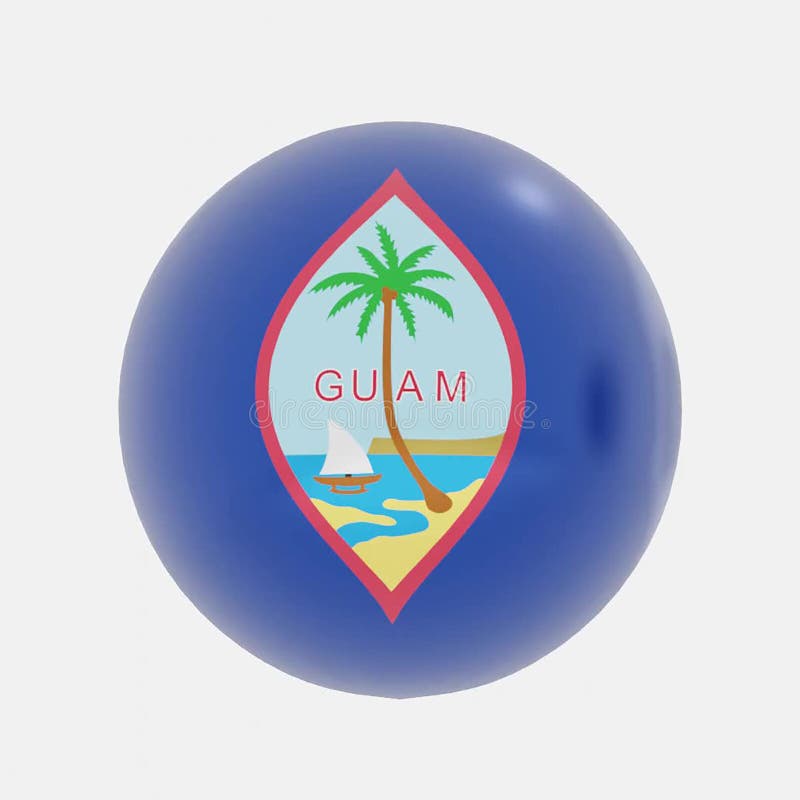 Guam flag icon or symbols stock illustration. Illustration of export ...