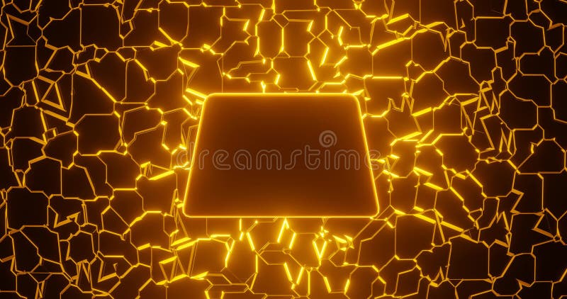 Render with Gold Bar on Cyber Background Stock Footage - Video of ...