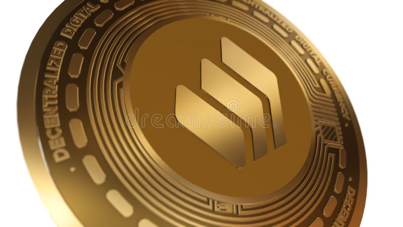 3D Render Golden Compound COMP Cryptocurrency Coin Symbol Close Up ...