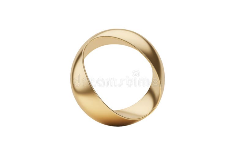 Golden Mobius Strip on Black Background Mobius Loop Stock Illustration ...