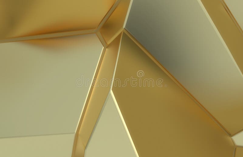 3d Render, Golden Modern Shattered Wall Texture, Random Clusters ...