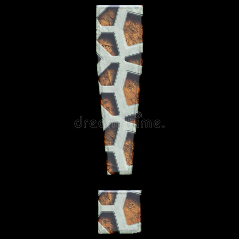 3D Render of Grate Alphabet Symbol Stock Illustration - Illustration of ...