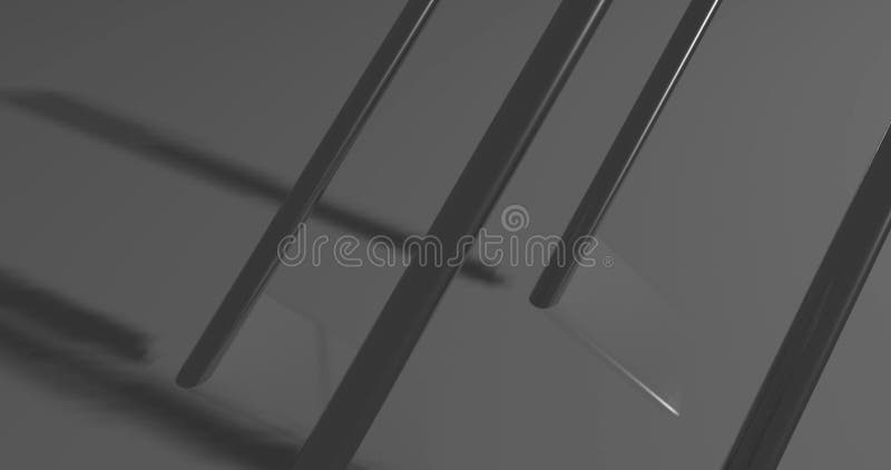 Render with Gray Metal Rods with Reflections Stock Video - Video of ...