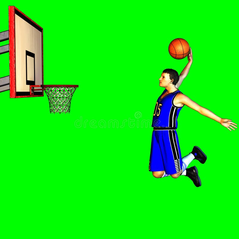 Basketball Player Green Screen Stock Illustrations – 44 Basketball ...