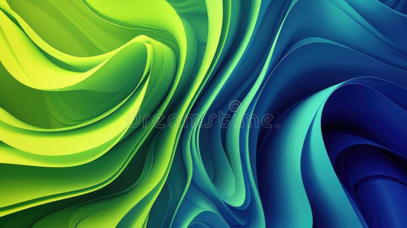 3d Render of Green and Blue Gradients AIG51A Stock Illustration ...
