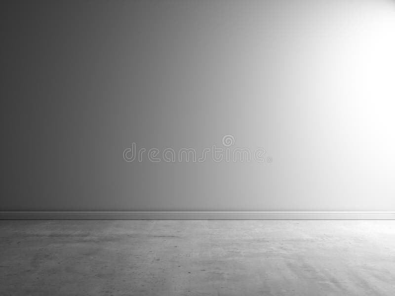 3d Render of Grey Concrete Interior Stock Photo - Image of ...