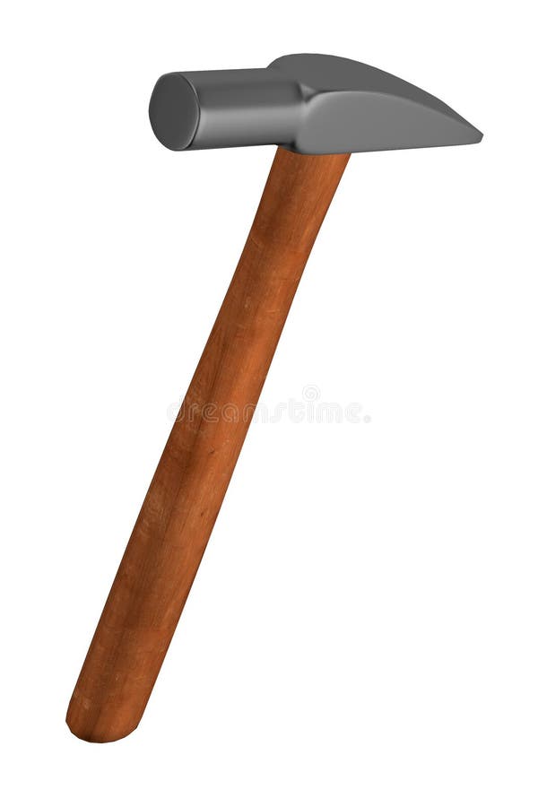 3d render of hammer stock illustration. Illustration of render - 40077984