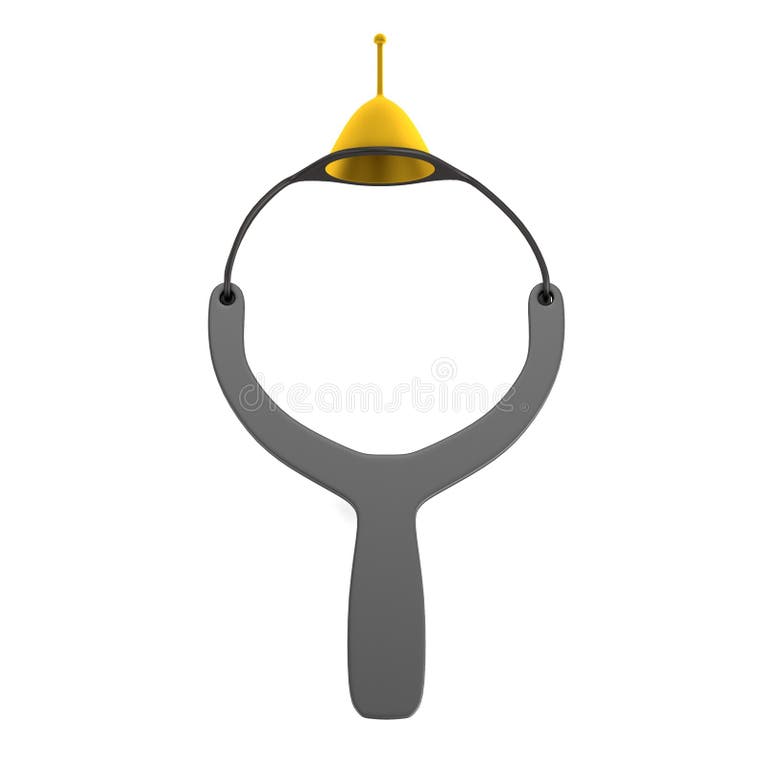 3d render of hand catapult stock illustration. Illustration of ...