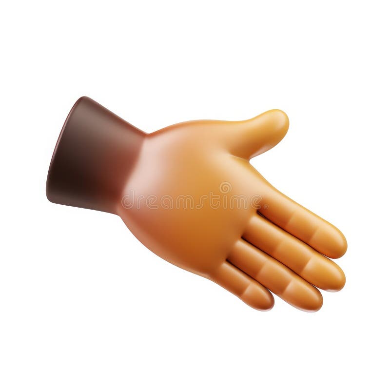 3D Render of a Hand Offering Help, Cooperation, and Friendship Stock ...