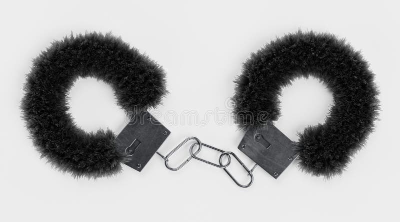 3D Render of Handcuffs stock illustration. Illustration of realistic ...