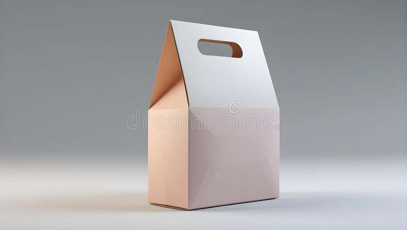 3D Render of a Hanging Box Mockup Stock Illustration - Illustration of ...