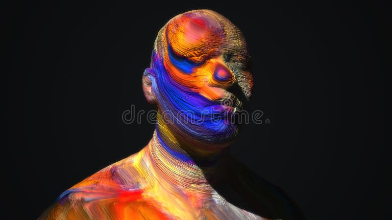 Head Human shattered stock illustration. Illustration of health - 120763919