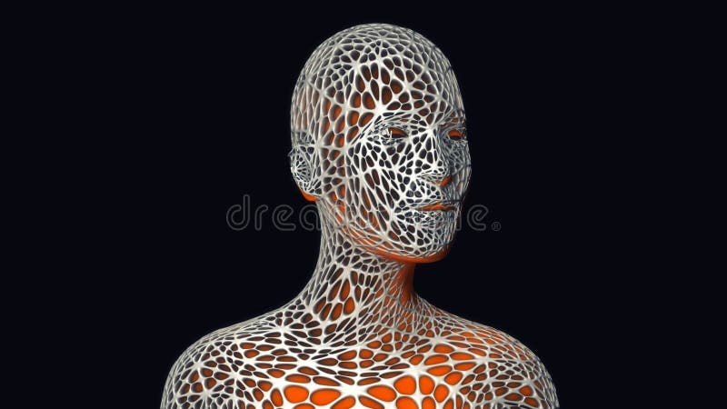Head Human Shattered Portrait Stock Illustration - Illustration of ...