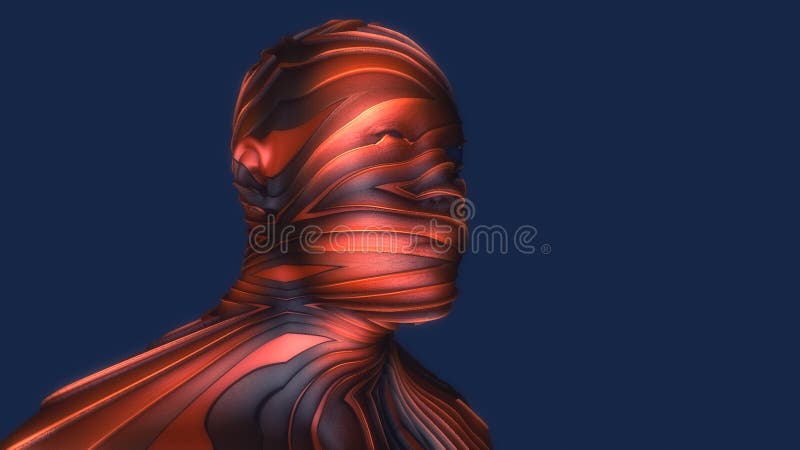 Head Human Shattered Portrait Stock Illustration - Illustration of ...
