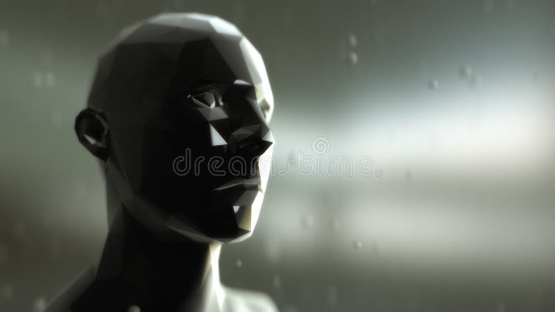 Head Human Shattered Portrait Stock Illustration - Illustration of ...