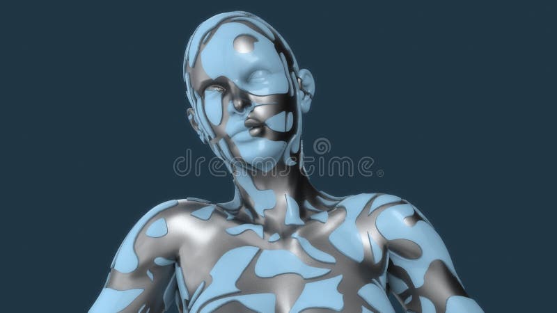Head Human Shattered Portrait Stock Illustration - Illustration of ...