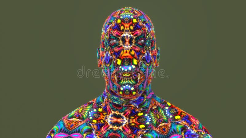 Head Human Shattered Portrait Stock Illustration - Illustration of ...