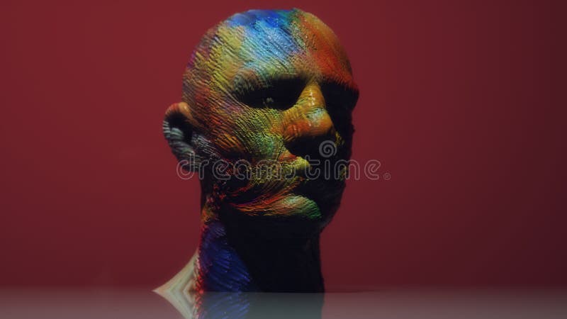 Head Human Shattered Portrait Stock Illustration - Illustration of ...