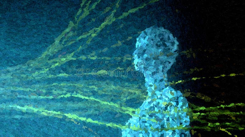 Head Human Shattered Portrait Stock Illustration - Illustration of head ...