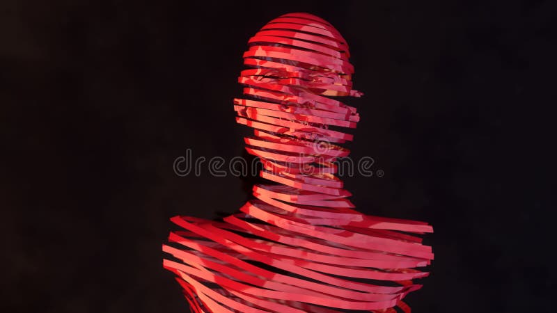 Head Human Shattered Portrait Stock Illustration - Illustration of head ...