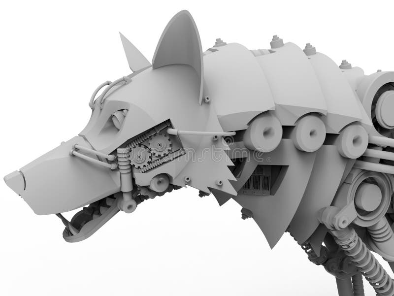 Mechanical Wolf Stock Illustrations – 540 Mechanical Wolf Stock ...