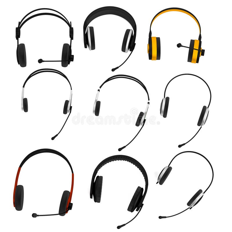 Image of 2d headphones stock illustration. Illustration of headphones ...