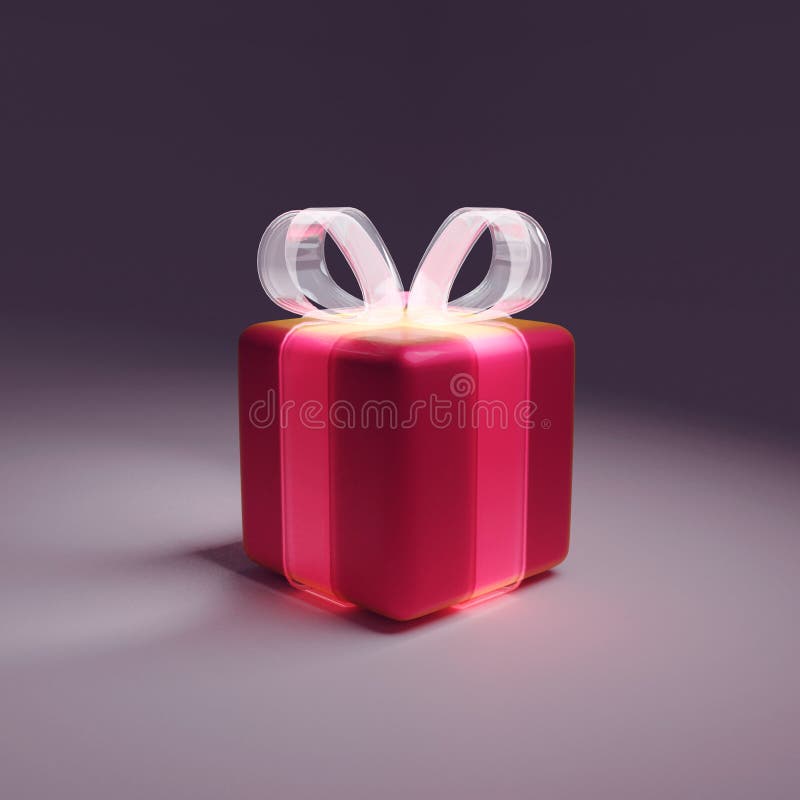 3d Render of a Holiday Gift. Volumetric Realistic Image of Gift ...