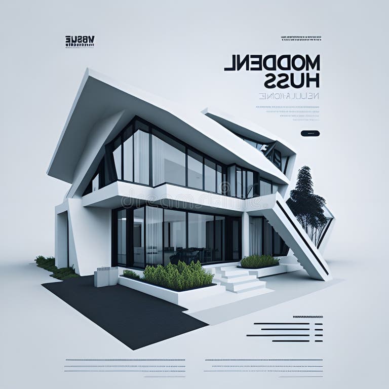 3d Render of a House with a Roof 3d Render of a House Stock ...