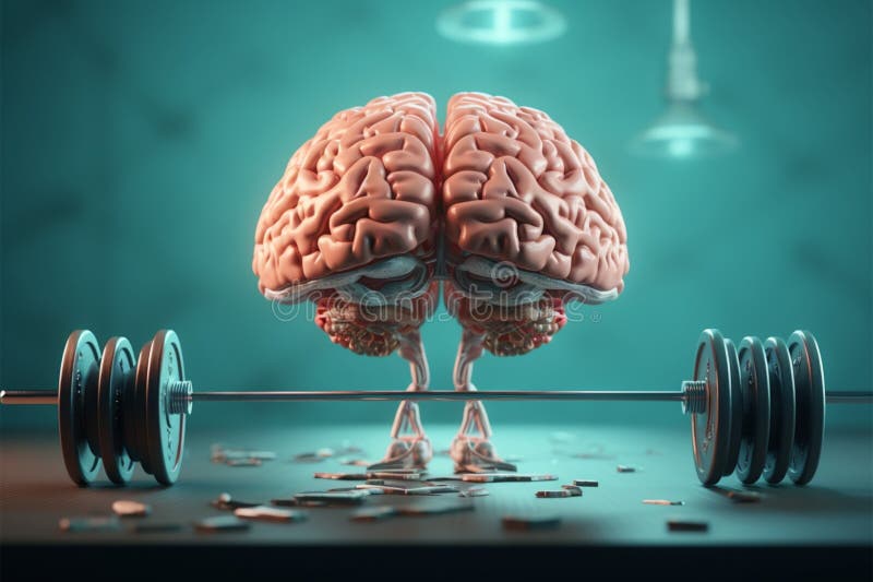 Brain Lifting Weights Stock Illustrations – 243 Brain Lifting Weights ...