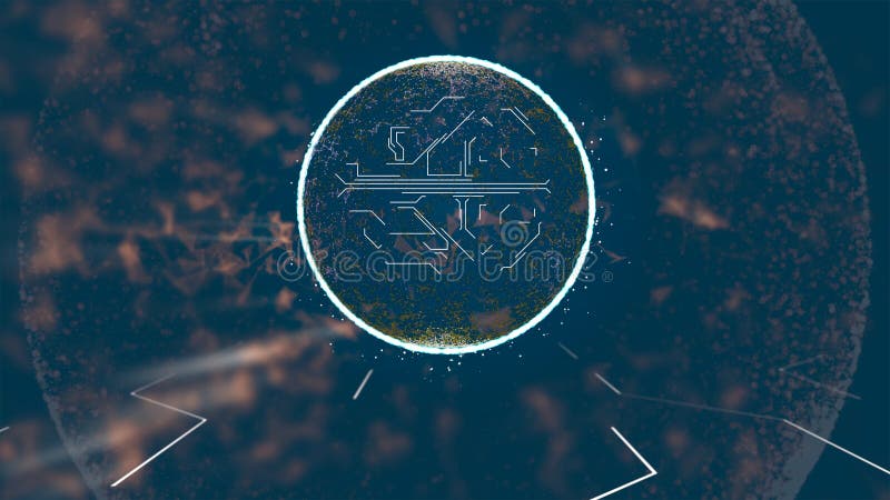 3d Render Human Brain Malfunction with Glitch Motion Tecture Around ...