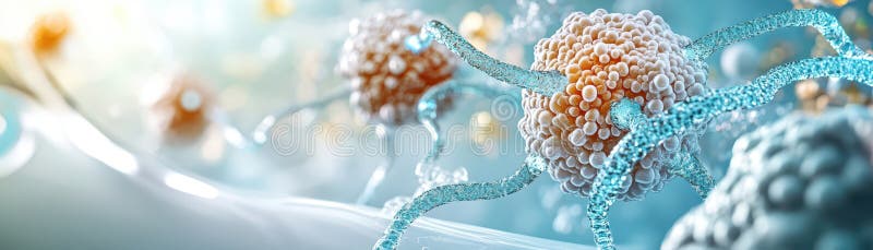 3d Rendered Human Cell, a Microscopic Exploration into the Building ...