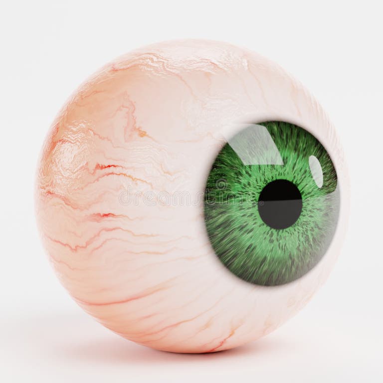 3D Render of Human Eye stock illustration. Illustration of blue - 204389950