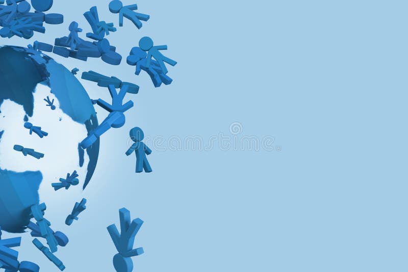 3D Render. Human shapes stock illustration. Illustration of render ...