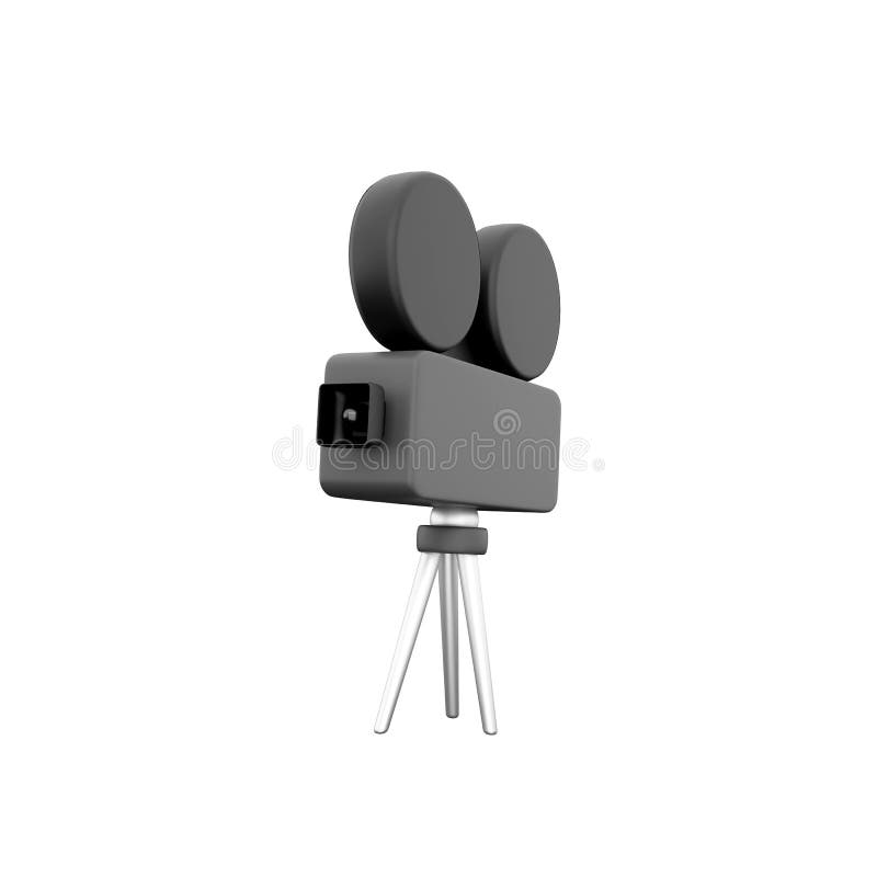 3d Render Icon Digital Video Camera. 3d Rendering Cinema Camera Icon ...
