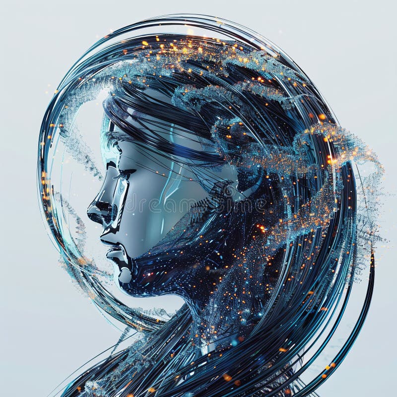 3D Render Icon Globe with Data Streams Flowing Highlighting Big Data ...