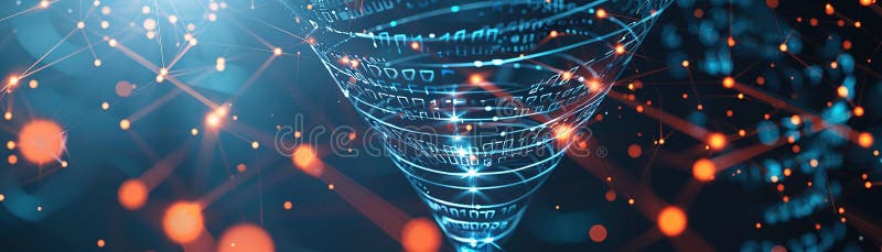 3D Render Icon Globe with Data Streams Flowing Highlighting Big Data ...