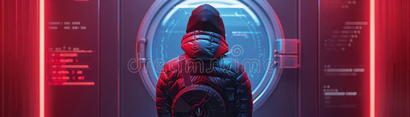 3D Render Icon a Hacker Trying To Break into a Secure Vault Symbolizing ...