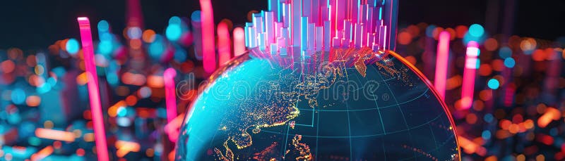 3D Render Icon Histogram with Vibrant 3D Objects Showcasing Data ...