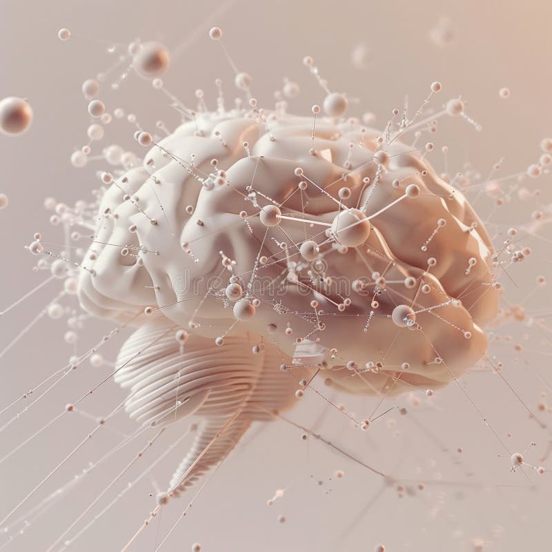 3D Render Icon 8K Neural Interface Technology 3D Render Clay Style ...