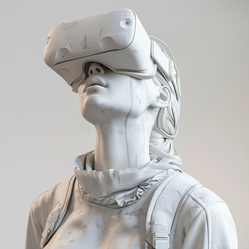 3D Render Icon 8K Virtual Reality Therapy 3D Render Clay Style Isolated ...